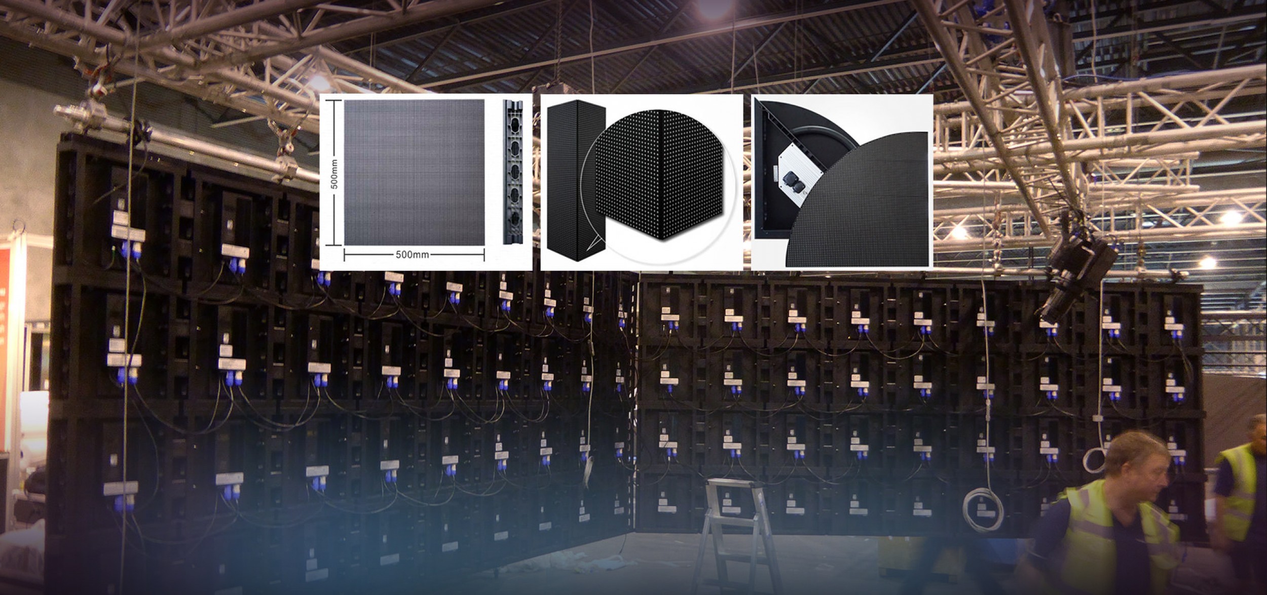 3.9mm Pixel Pitch Indoor LED Screen Hire | Vector Lighting